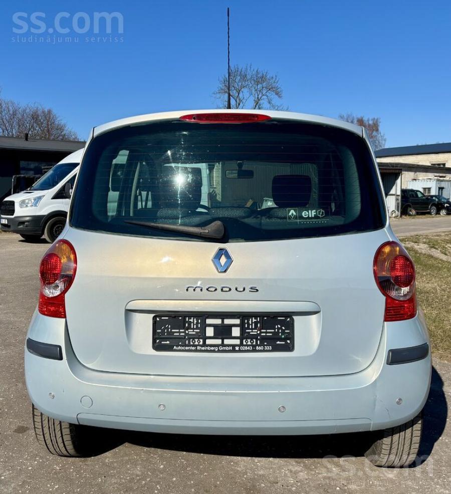 Renault Modus 2005 in Jurmala, with an engine capacity of 1.60 L and mileage of 180 thousand km for 1999 €, photo 6 on AUTOMOTO.COM.LV