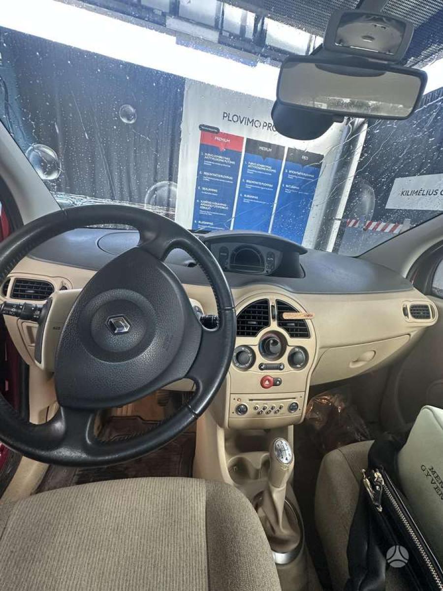 Sarkans Renault Modus 2005 Klaipėda, ar dzinēja tilpumu 1.60 L un nobraukumu 54 tūkst. km par 1700 €, foto 7 vietnē AUTOMOTO.COM.LV