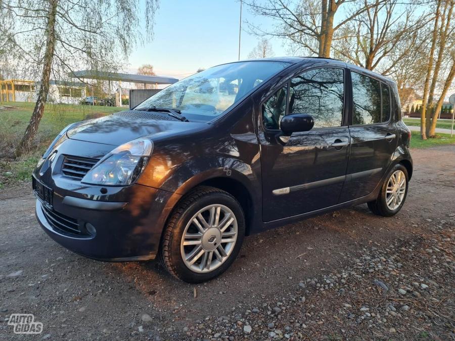 Violet Renault Modus 2007 in Vilnius, with an engine capacity of 1.60 L and mileage of 261 thousand km for 2350 €, photo 1 on AUTOMOTO.COM.LV