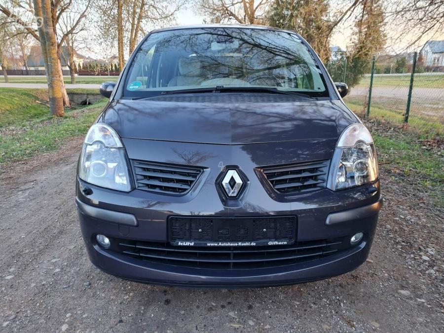 Violet Renault Modus 2007 in Vilnius, with an engine capacity of 1.60 L and mileage of 261 thousand km for 2350 €, photo 9 on AUTOMOTO.COM.LV
