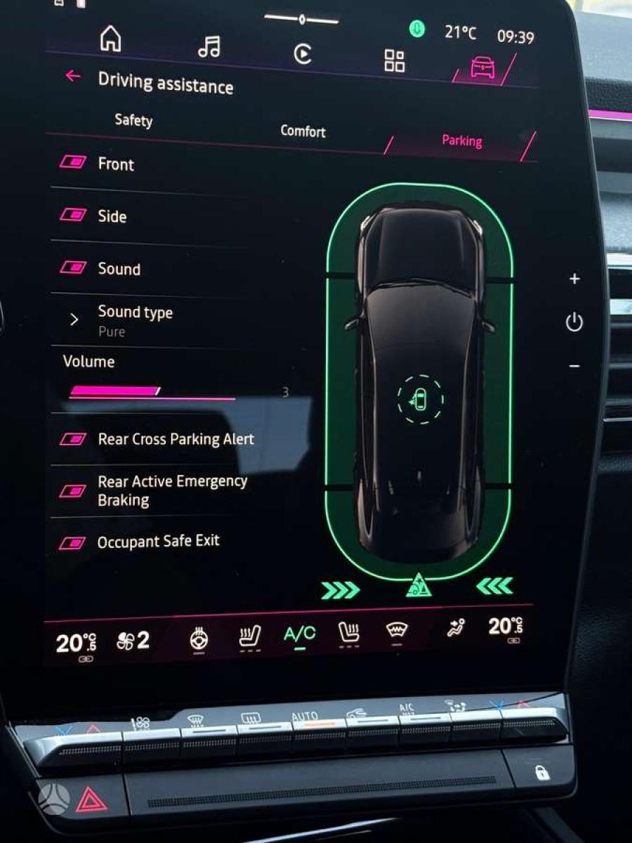Pelēks Renault Rafale 2025 Viļņa, ar dzinēja tilpumu 1.20 L un nobraukumu 20 tūkst. km par 45000 €, foto 26 vietnē AUTOMOTO.COM.LV
