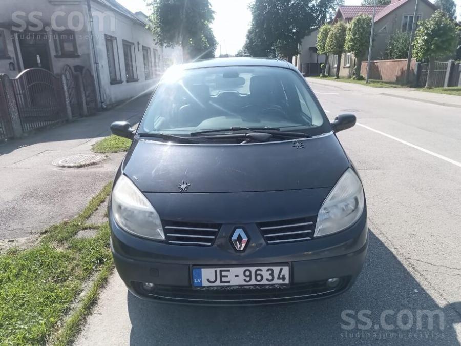 Black Renault Scenic 2005 in Liepaja, with an engine capacity of 1.90 L and mileage of 330 thousand km for 1050 €, photo 3 on AUTOMOTO.COM.LV