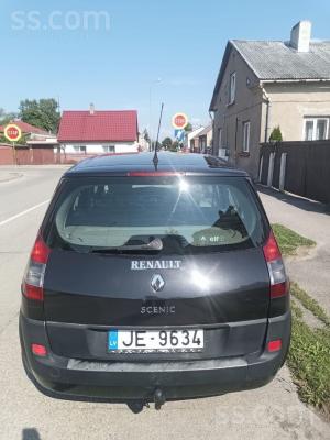 Black Renault Scenic 2005 in Liepaja, with an engine capacity of 1.90 L and mileage of 330 thousand km for 1050 €, photo 4 on AUTOMOTO.COM.LV