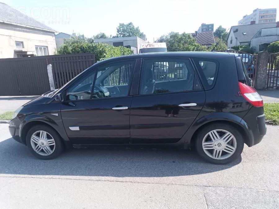 Black Renault Scenic 2005 in Liepaja, with an engine capacity of 1.90 L and mileage of 330 thousand km for 1050 €, photo 5 on AUTOMOTO.COM.LV
