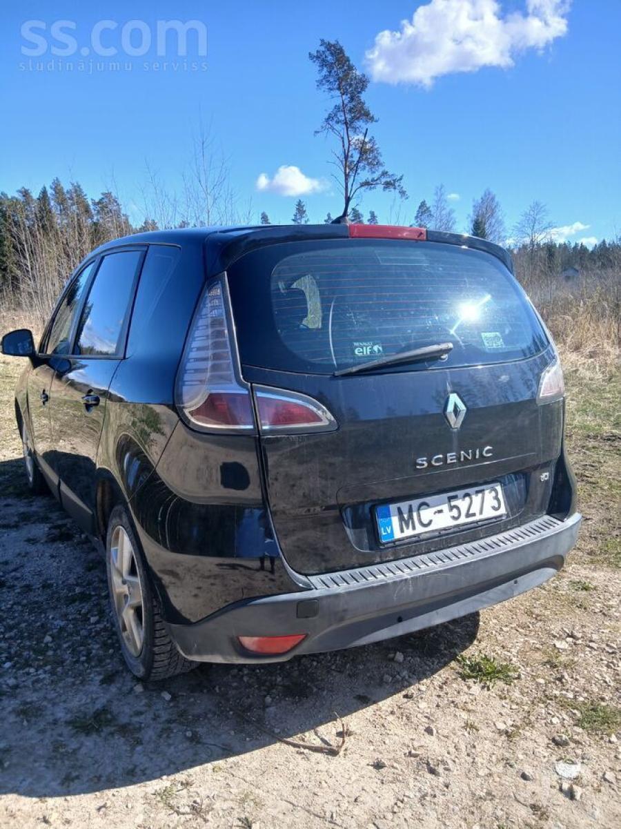 Black Renault Scenic 2012 in Riga, with an engine capacity of 1.60 L and mileage of 272 thousand km for 1995 €, photo 5 on AUTOMOTO.COM.LV