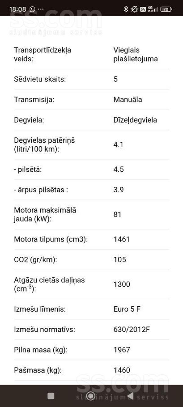 Черный Рено Сценик 2013 в Елгава, объемом двигателя 1.50 л и пробегом 197 тыс. км за 4300 €, фото 4 на AUTOMOTO.COM.LV