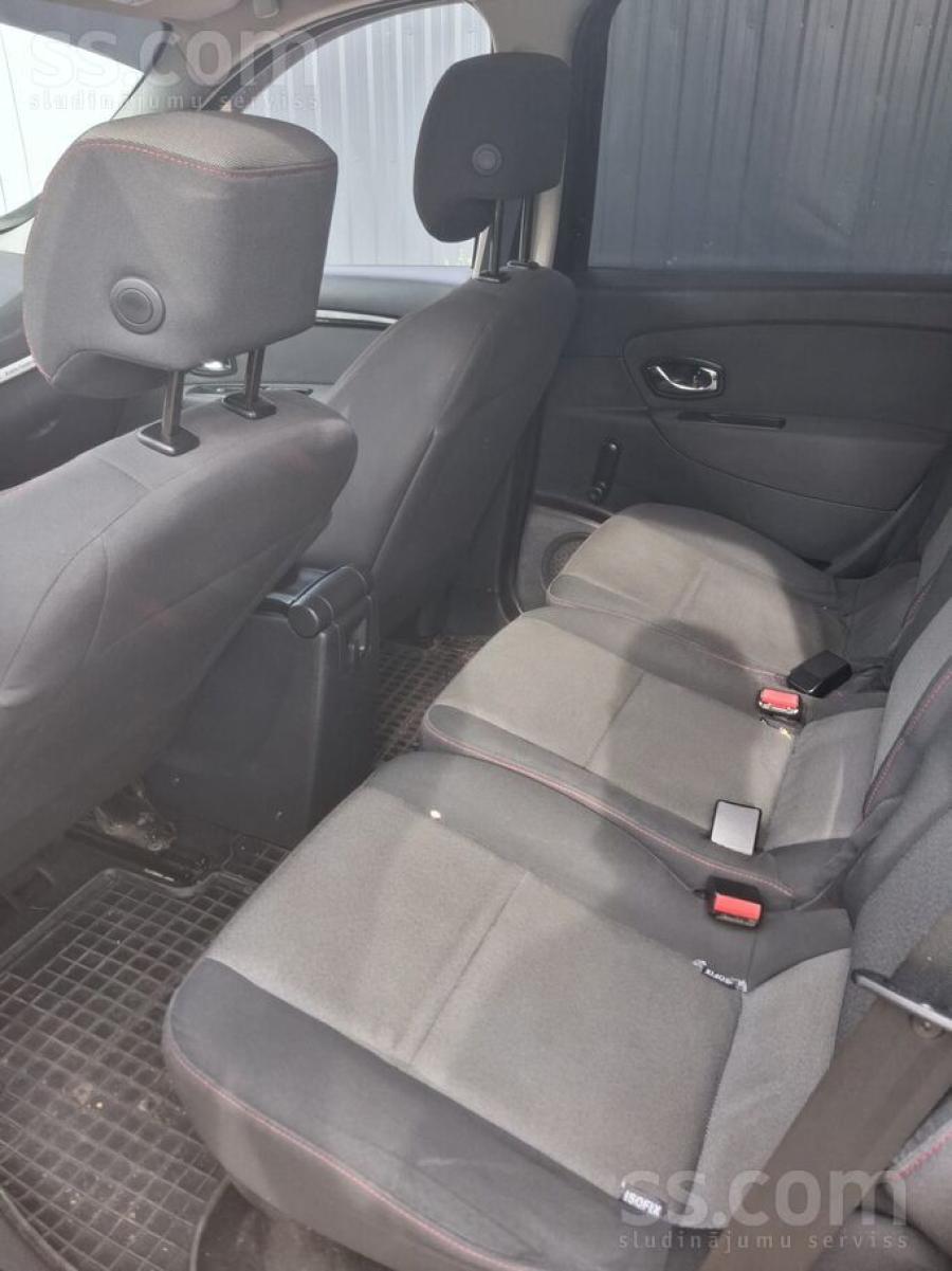 Black Renault Scenic 2016 in Jelgava, with an engine capacity of 1.50 L and mileage of 0 thousand km for 2500 €, photo 5 on AUTOMOTO.COM.LV