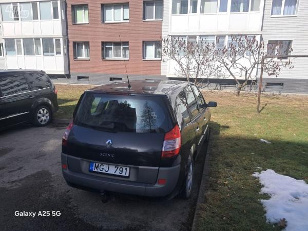 Black Renault Scenic 2005 in Vilkaviskis, with an engine capacity of 1.90 L and mileage of 148 thousand km for 1300 €, photo 1 on AUTOMOTO.COM.LV