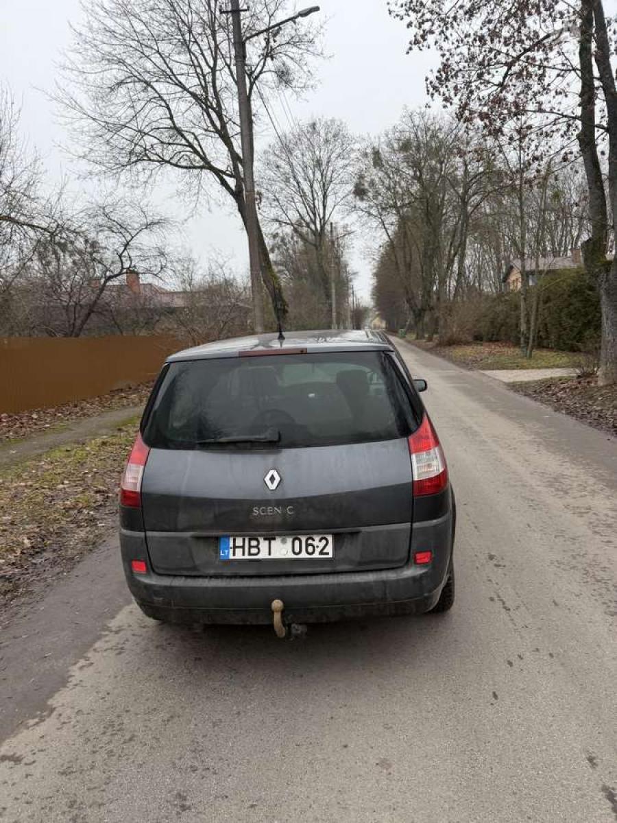 Black Renault Scenic 2006 in Kaunas, with an engine capacity of 1.87 L and mileage of 286 thousand km for 899 €, photo 4 on AUTOMOTO.COM.LV