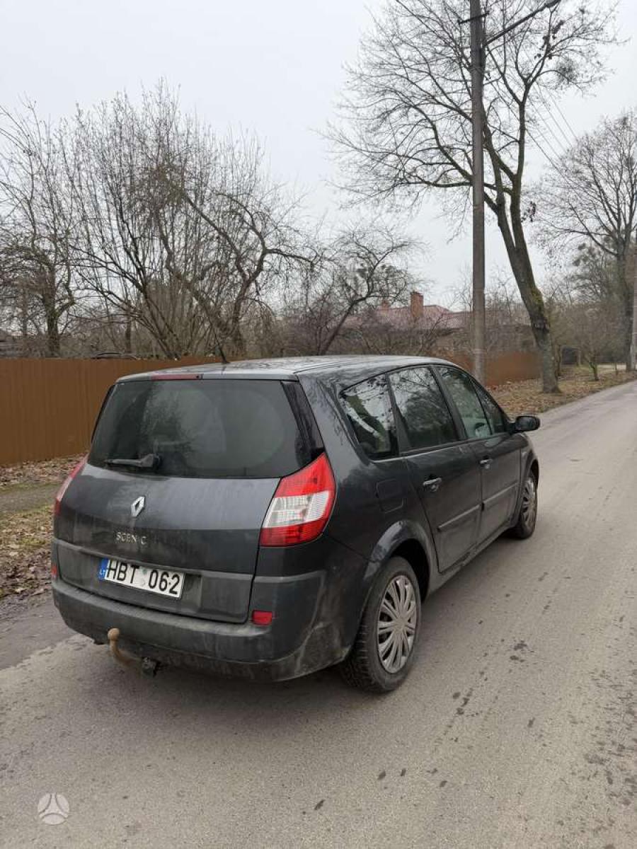 Black Renault Scenic 2006 in Kaunas, with an engine capacity of 1.87 L and mileage of 286 thousand km for 899 €, photo 5 on AUTOMOTO.COM.LV