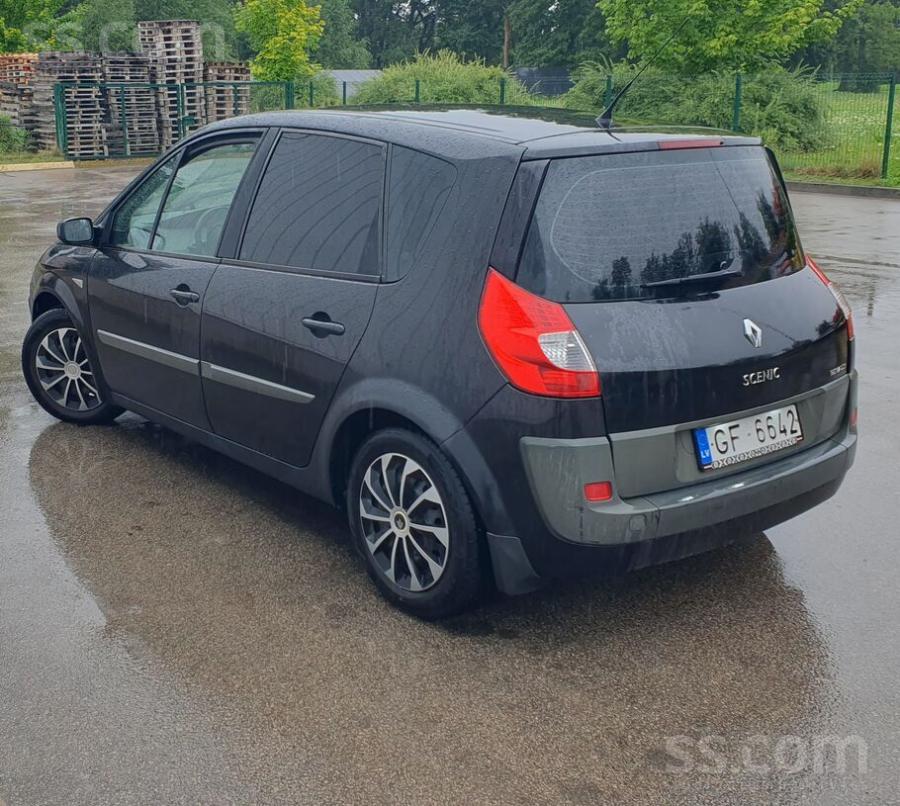 Melns Renault Scenic 2006 Jelgava, ar dzinēja tilpumu 1.90 L un nobraukumu 346 tūkst. km par 1250 €, foto 5 vietnē AUTOMOTO.COM.LV