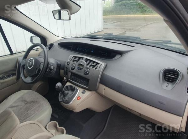 Melns Renault Scenic 2006 Jelgava, ar dzinēja tilpumu 1.90 L un nobraukumu 346 tūkst. km par 1250 €, foto 10 vietnē AUTOMOTO.COM.LV