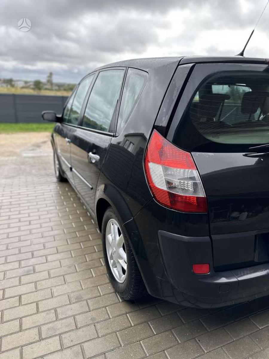 Melns Renault Scenic 2006 Viļņa, ar dzinēja tilpumu 1.46 L un nobraukumu 427 tūkst. km par 970 €, foto 3 vietnē AUTOMOTO.COM.LV