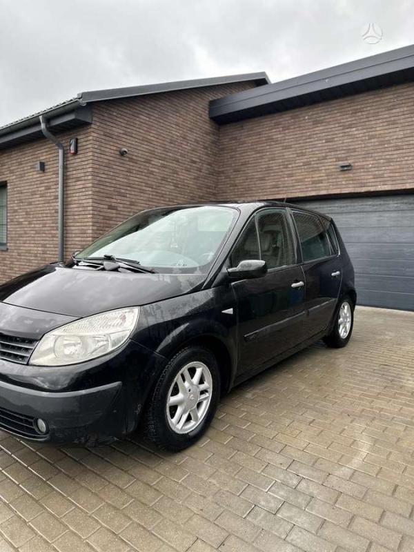 Black Renault Scenic 2006 in Vilnius, with an engine capacity of 1.46 L and mileage of 427 thousand km for 970 €, photo 5 on AUTOMOTO.COM.LV