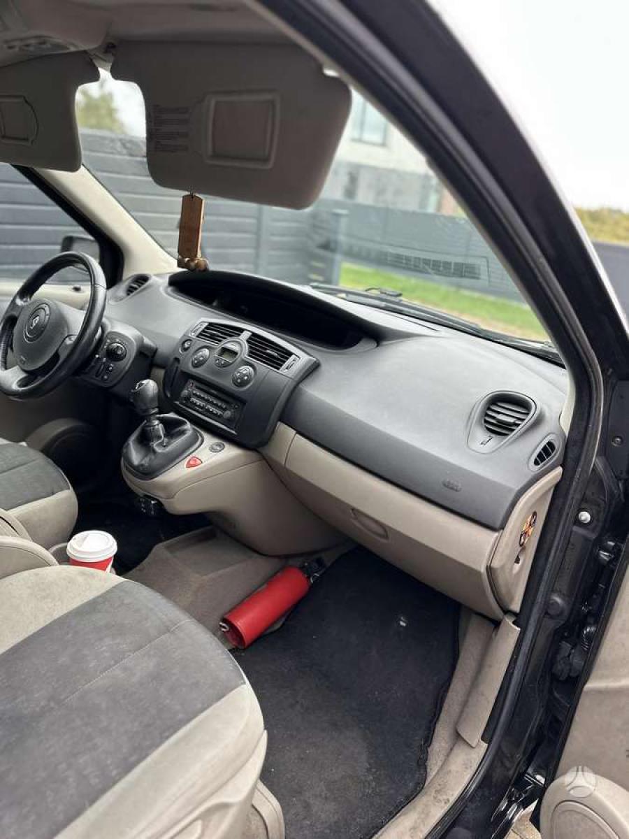 Melns Renault Scenic 2006 Viļņa, ar dzinēja tilpumu 1.46 L un nobraukumu 427 tūkst. km par 970 €, foto 10 vietnē AUTOMOTO.COM.LV