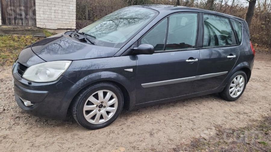 Black Renault Scenic 2007 in Jelgava, with an engine capacity of 1.50 L and mileage of 309 thousand km for 1800 €, photo 2 on AUTOMOTO.COM.LV