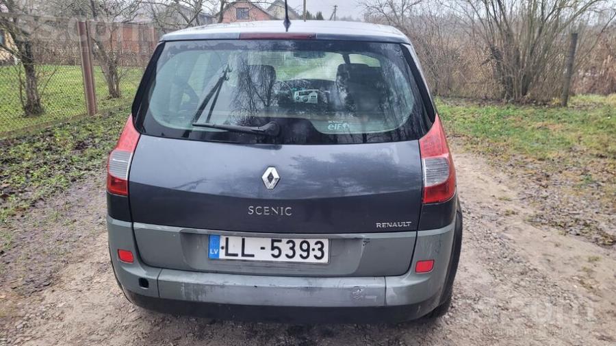 Black Renault Scenic 2007 in Jelgava, with an engine capacity of 1.50 L and mileage of 309 thousand km for 1800 €, photo 5 on AUTOMOTO.COM.LV