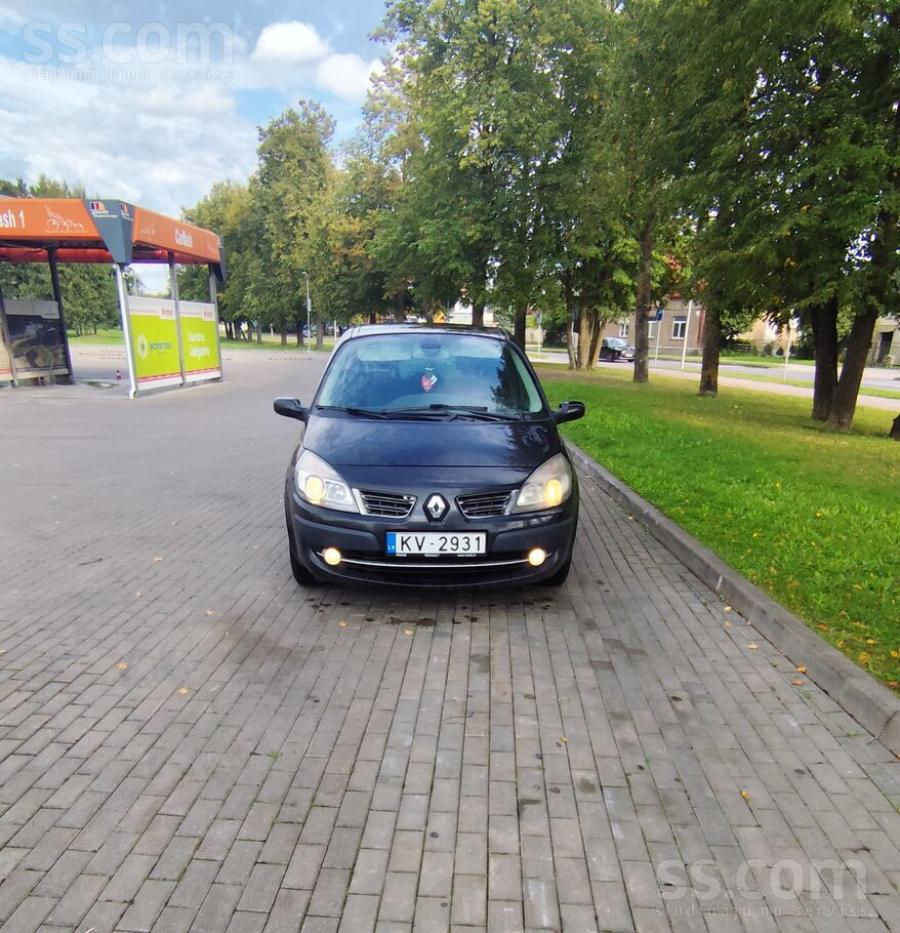 Melns Renault Scenic 2008 Jelgava, ar dzinēja tilpumu 1.90 L un nobraukumu 266 tūkst. km par 800 €, foto 1 vietnē AUTOMOTO.COM.LV