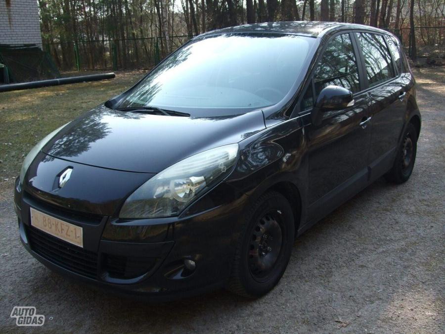 Black Renault Scenic 2009 in Druskininkai, with an engine capacity of 1.40 L and mileage of 202 thousand km for 2300 €, photo 2 on AUTOMOTO.COM.LV