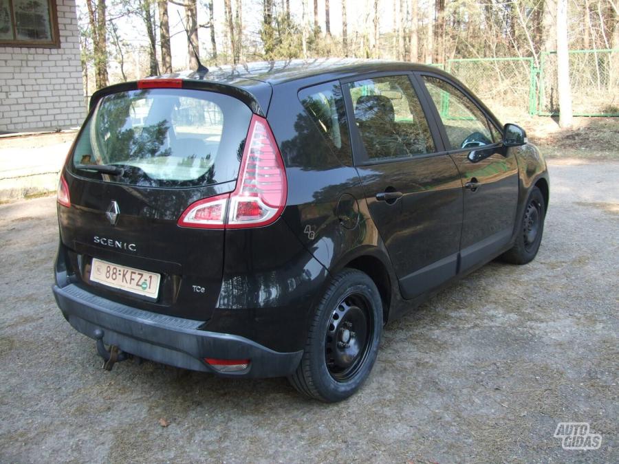 Black Renault Scenic 2009 in Druskininkai, with an engine capacity of 1.40 L and mileage of 202 thousand km for 2300 €, photo 6 on AUTOMOTO.COM.LV