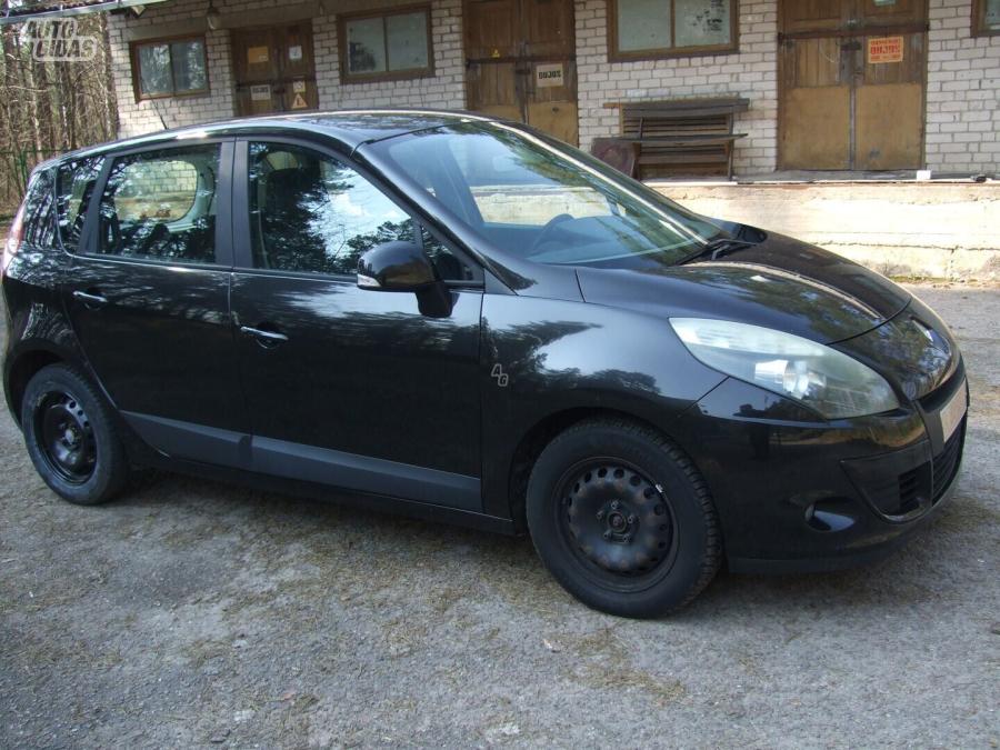 Black Renault Scenic 2009 in Druskininkai, with an engine capacity of 1.40 L and mileage of 202 thousand km for 2300 €, photo 7 on AUTOMOTO.COM.LV