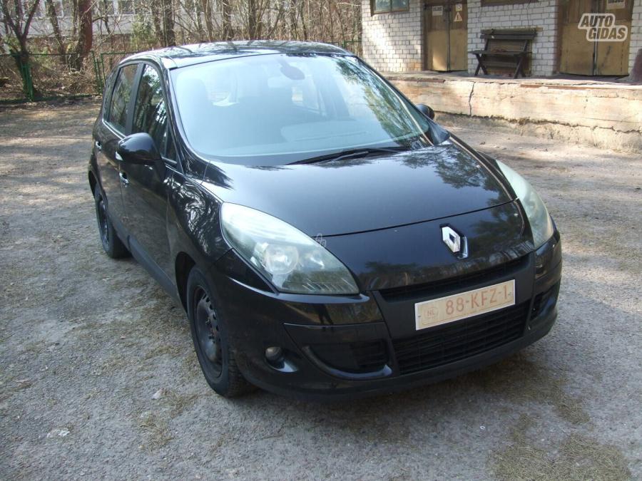 Black Renault Scenic 2009 in Druskininkai, with an engine capacity of 1.40 L and mileage of 202 thousand km for 2300 €, photo 8 on AUTOMOTO.COM.LV