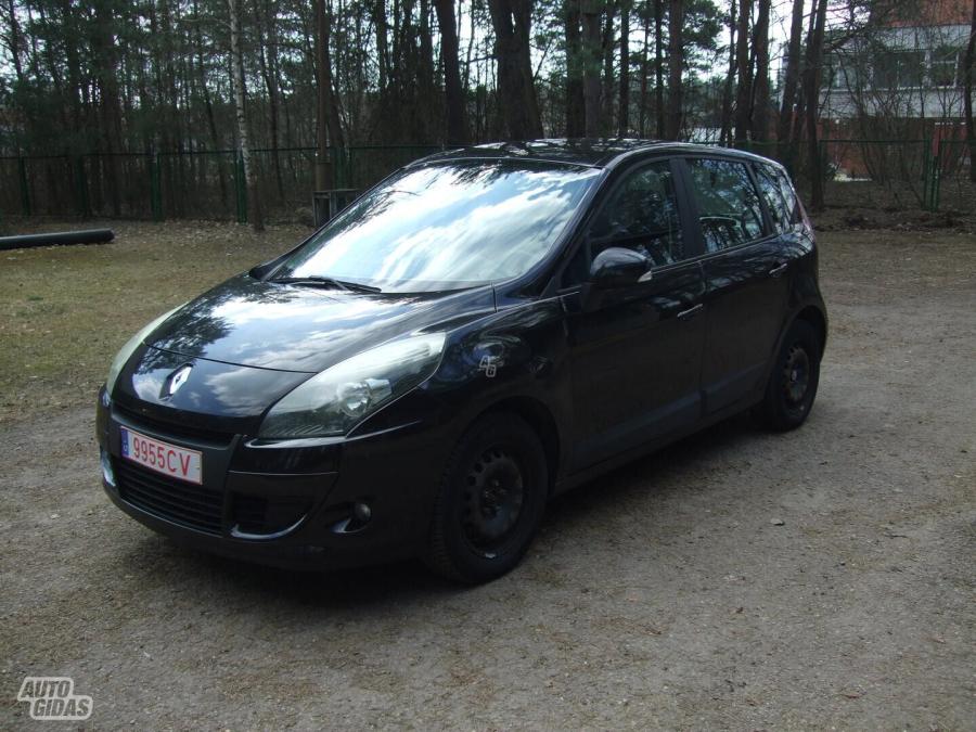 Black Renault Scenic 2009 in Druskininkai, with an engine capacity of 1.40 L and mileage of 202 thousand km for 2300 €, photo 21 on AUTOMOTO.COM.LV