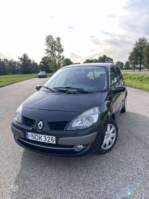 Black Renault Scenic 2009 in Vilkaviskis, with an engine capacity of 1.87 L and mileage of 330 thousand km for 1350 €, photo 1 on AUTOMOTO.COM.LV