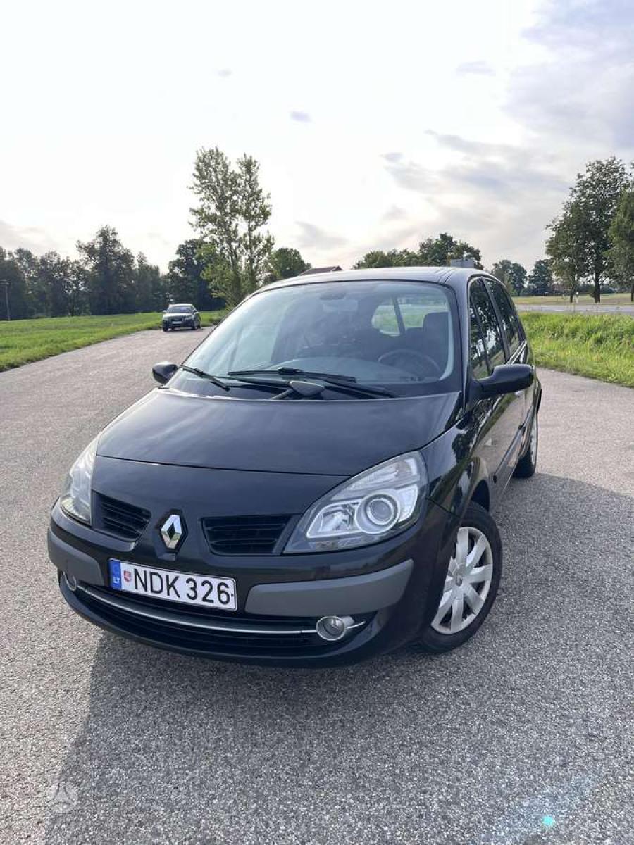 Black Renault Scenic 2009 in Vilkaviskis, with an engine capacity of 1.87 L and mileage of 330 thousand km for 1350 €, photo 1 on AUTOMOTO.COM.LV