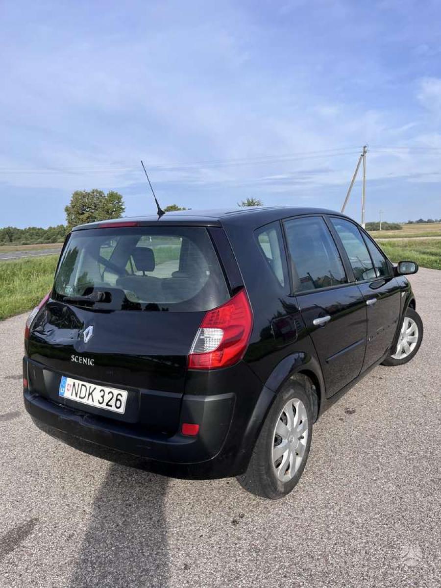Black Renault Scenic 2009 in Vilkaviskis, with an engine capacity of 1.87 L and mileage of 330 thousand km for 1350 €, photo 4 on AUTOMOTO.COM.LV