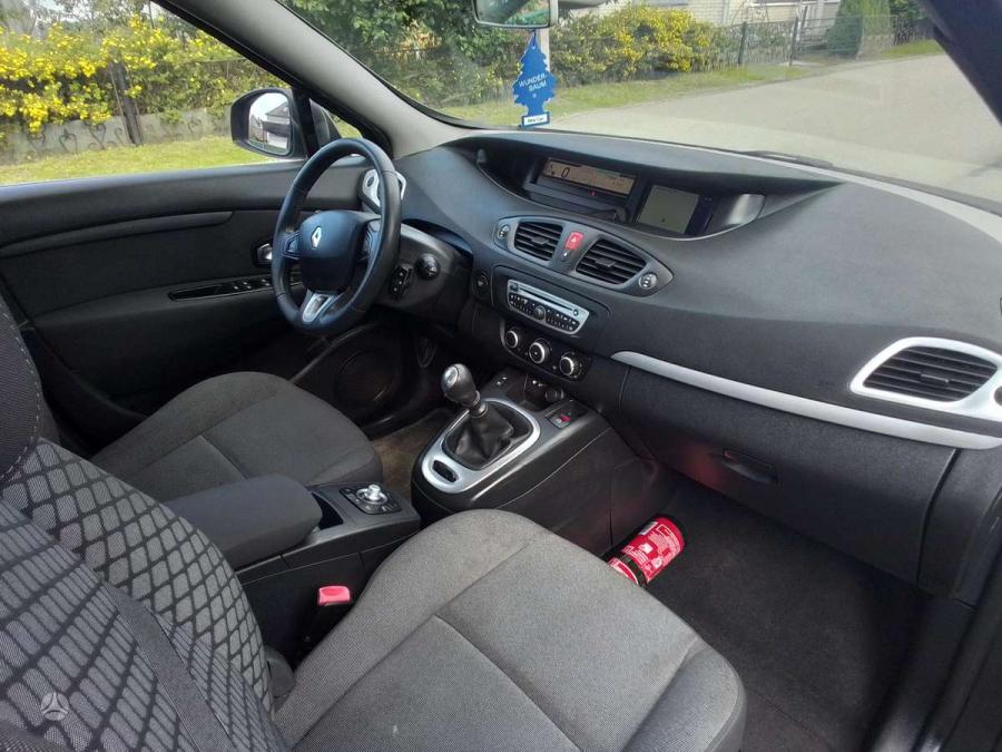 Melns Renault Scenic 2010 Šauļi, ar dzinēja tilpumu 1.46 L un nobraukumu 219 tūkst. km par 2800 €, foto 12 vietnē AUTOMOTO.COM.LV