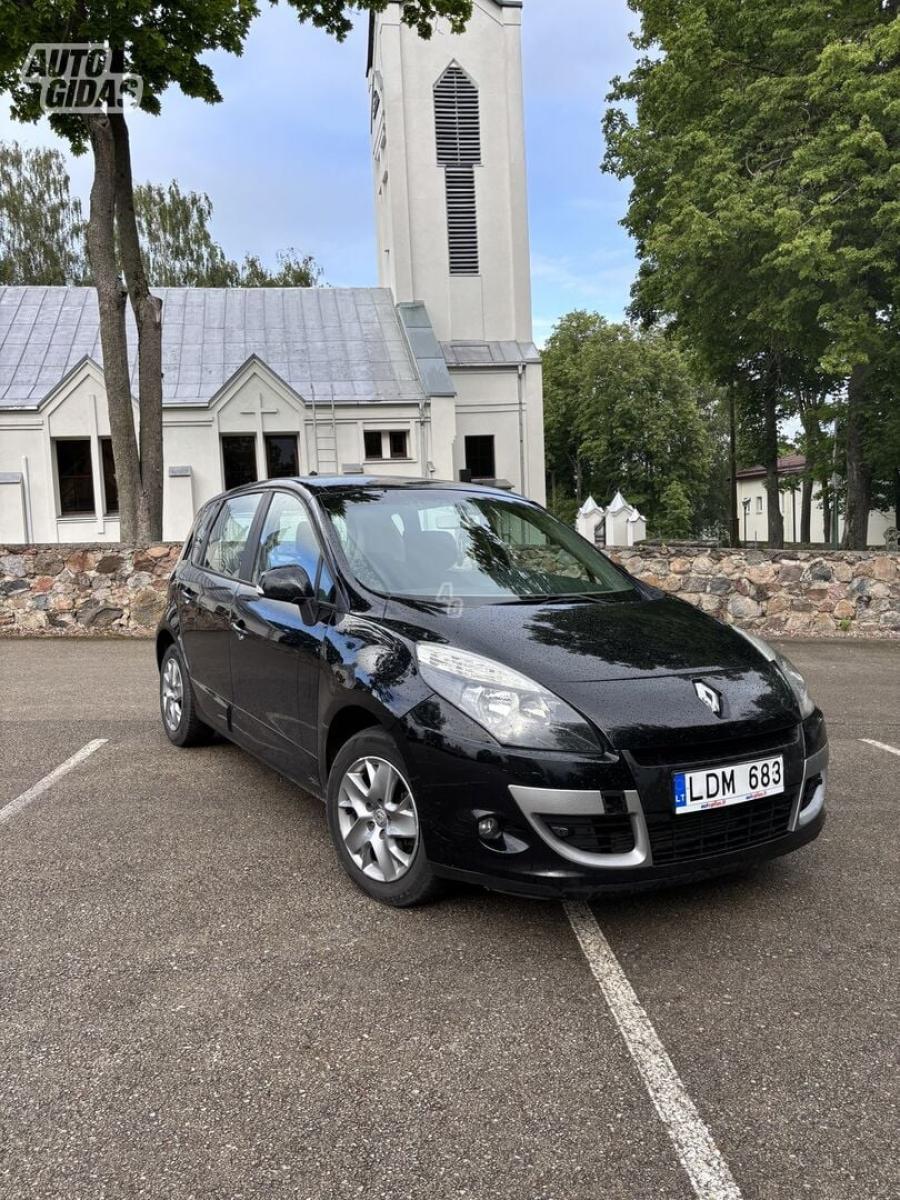 Black Renault Scenic 2011 in Marijampole, with an engine capacity of 1.50 L and mileage of 308 thousand km for 2800 €, photo 1 on AUTOMOTO.COM.LV