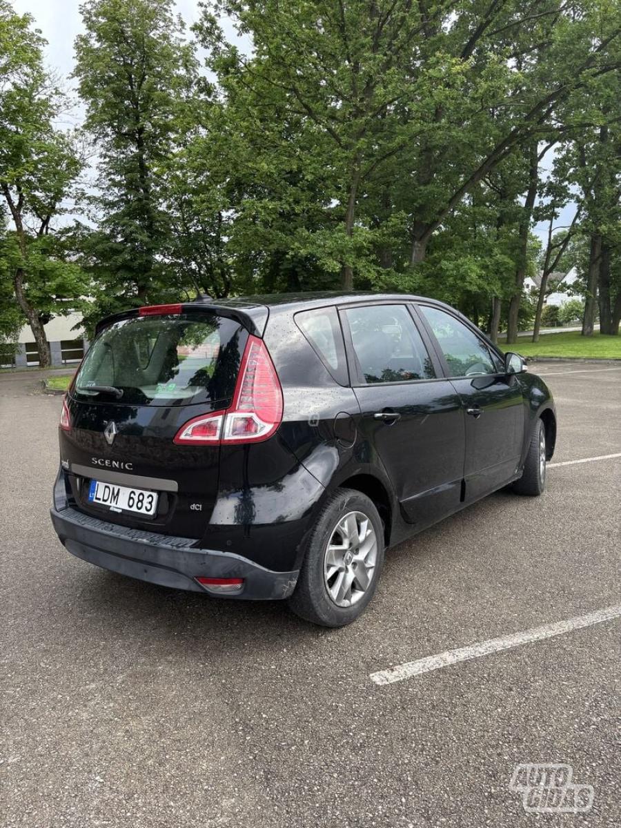 Black Renault Scenic 2011 in Marijampole, with an engine capacity of 1.50 L and mileage of 308 thousand km for 2800 €, photo 8 on AUTOMOTO.COM.LV