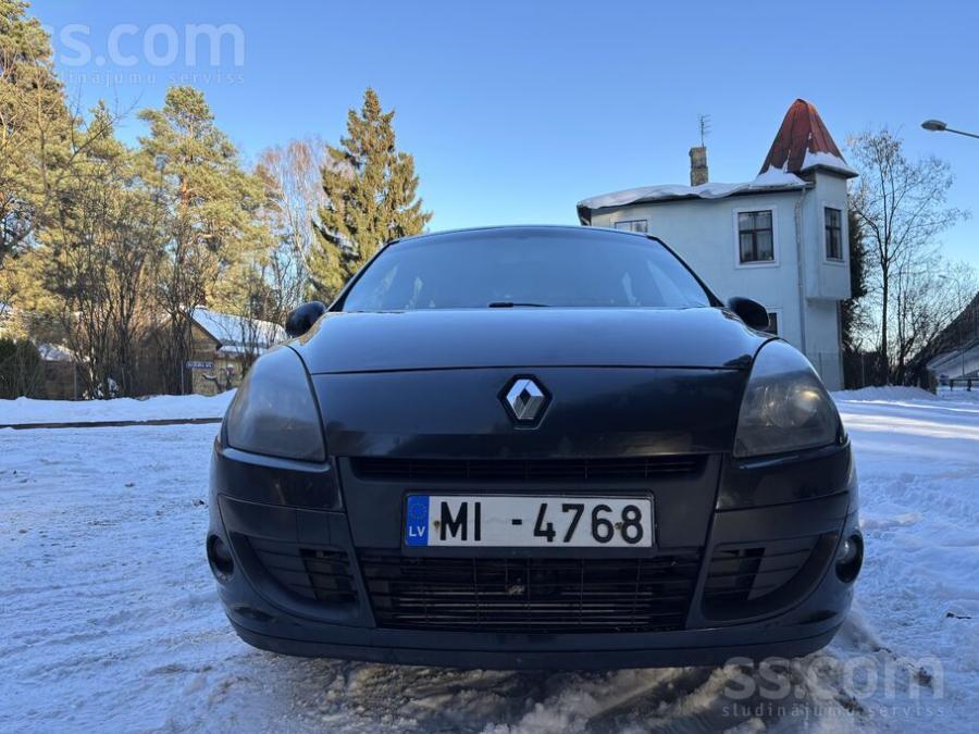 Black Renault Scenic 2011 in Riga, with an engine capacity of 1.50 L and mileage of 441 thousand km for 1200 €, photo 10 on AUTOMOTO.COM.LV