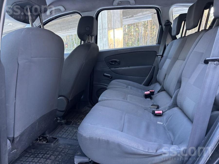 Black Renault Scenic 2011 in Riga, with an engine capacity of 1.50 L and mileage of 441 thousand km for 1200 €, photo 14 on AUTOMOTO.COM.LV