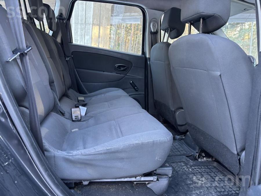 Black Renault Scenic 2011 in Riga, with an engine capacity of 1.50 L and mileage of 441 thousand km for 1200 €, photo 20 on AUTOMOTO.COM.LV