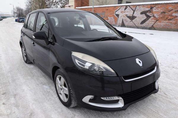 Black Renault Scenic 2012 in Siauliai, with an engine capacity of 1.50 L and mileage of 391 thousand km for 2650 €, photo 3 on AUTOMOTO.COM.LV