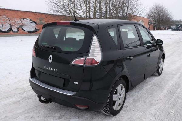 Black Renault Scenic 2012 in Siauliai, with an engine capacity of 1.50 L and mileage of 391 thousand km for 2650 €, photo 4 on AUTOMOTO.COM.LV