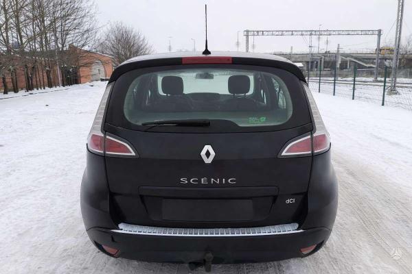 Black Renault Scenic 2012 in Siauliai, with an engine capacity of 1.50 L and mileage of 391 thousand km for 2650 €, photo 5 on AUTOMOTO.COM.LV