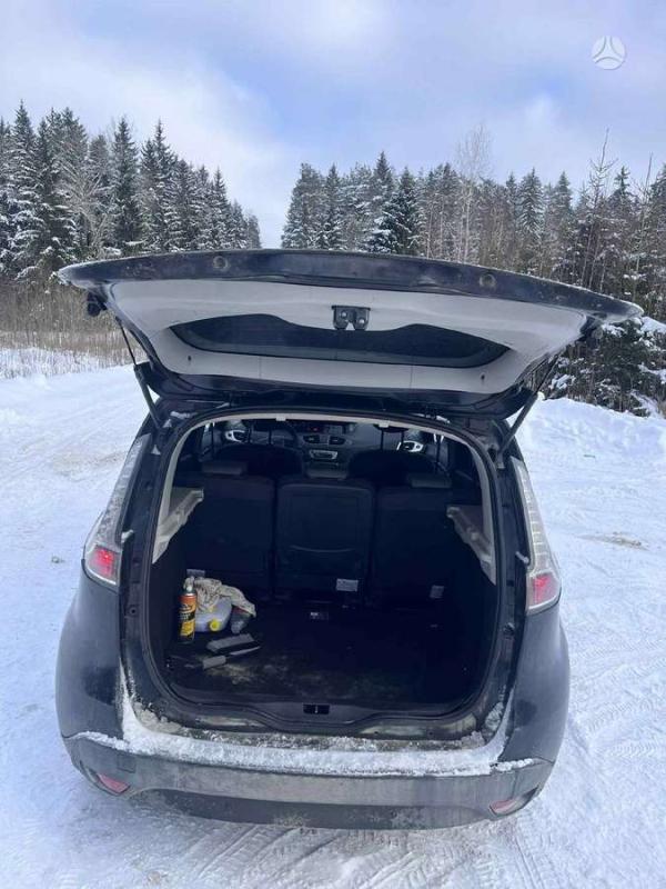 Melns Renault Scenic 2012 Viļņa, ar dzinēja tilpumu 1.46 L un nobraukumu 250 tūkst. km par 2500 €, foto 11 vietnē AUTOMOTO.COM.LV
