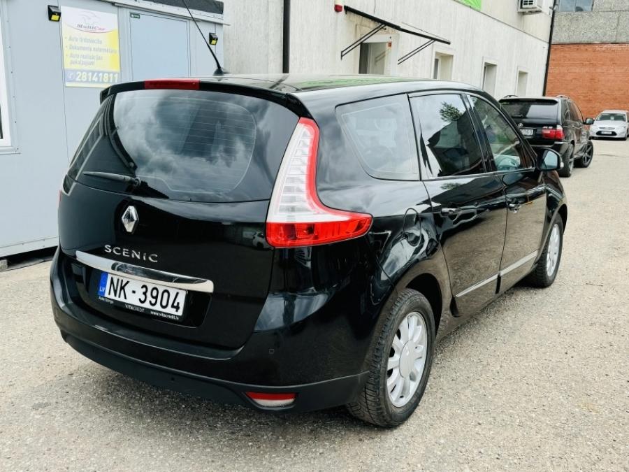Melns Renault Scenic 2012 Rīga, ar dzinēja tilpumu 1.60 L un nobraukumu 224 tūkst. km par 3850 €, foto 6 vietnē AUTOMOTO.COM.LV