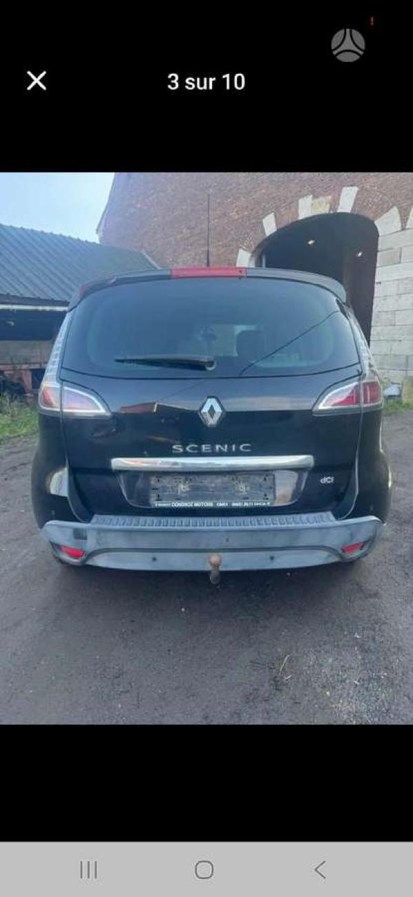 Black Renault Scenic 2013 in Ukmerge, with an engine capacity of 1.46 L and mileage of 215 thousand km for 3350 €, photo 3 on AUTOMOTO.COM.LV