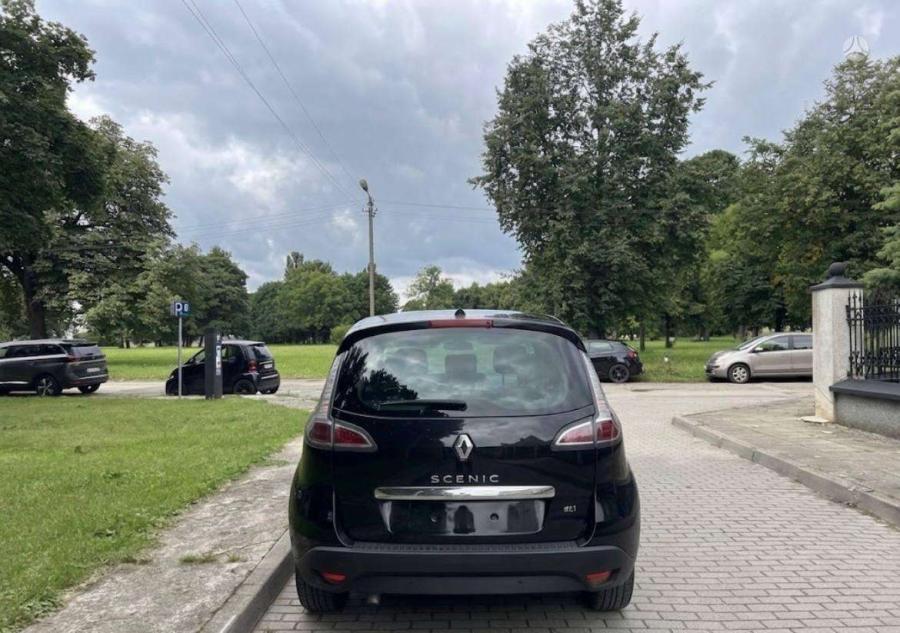 Black Renault Scenic 2013 in Klaipeda, with an engine capacity of 1.50 L and mileage of 228 thousand km for 4100 €, photo 4 on AUTOMOTO.COM.LV