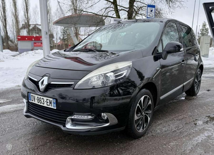 Melns Renault Scenic 2014 Tauragė, ar dzinēja tilpumu 1.20 L un nobraukumu 158 tūkst. km par 4100 €, foto 1 vietnē AUTOMOTO.COM.LV