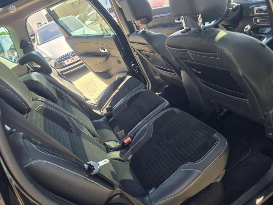 Melns Renault Scenic 2014 Tauragė, ar dzinēja tilpumu 1.46 L un nobraukumu 230 tūkst. km par 4800 €, foto 16 vietnē AUTOMOTO.COM.LV