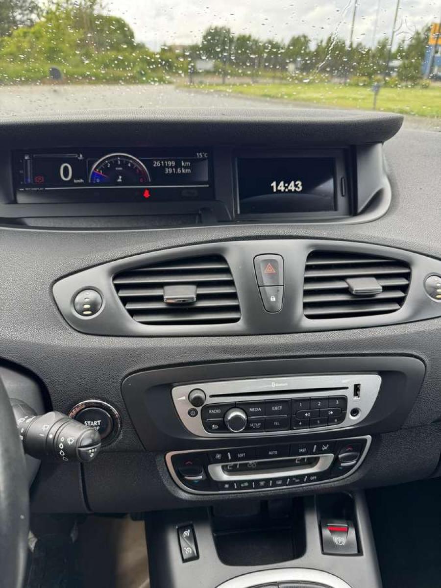 Black Renault Scenic 2015 in Telschi, with an engine capacity of 1.46 L and mileage of 261 thousand km for 4500 €, photo 23 on AUTOMOTO.COM.LV
