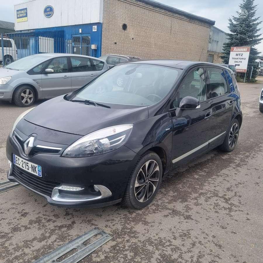 Black Renault Scenic 2016 in Taurage, with an engine capacity of 1.60 L and mileage of 412 thousand km for 2600 €, photo 1 on AUTOMOTO.COM.LV