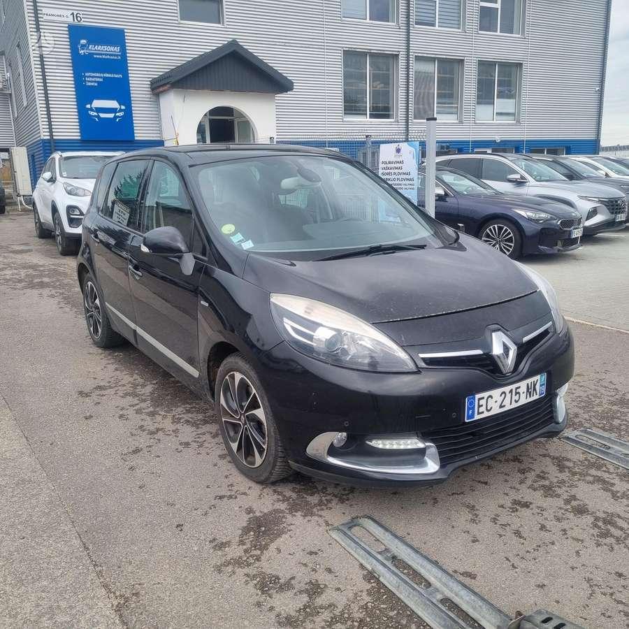 Black Renault Scenic 2016 in Taurage, with an engine capacity of 1.60 L and mileage of 412 thousand km for 2600 €, photo 3 on AUTOMOTO.COM.LV