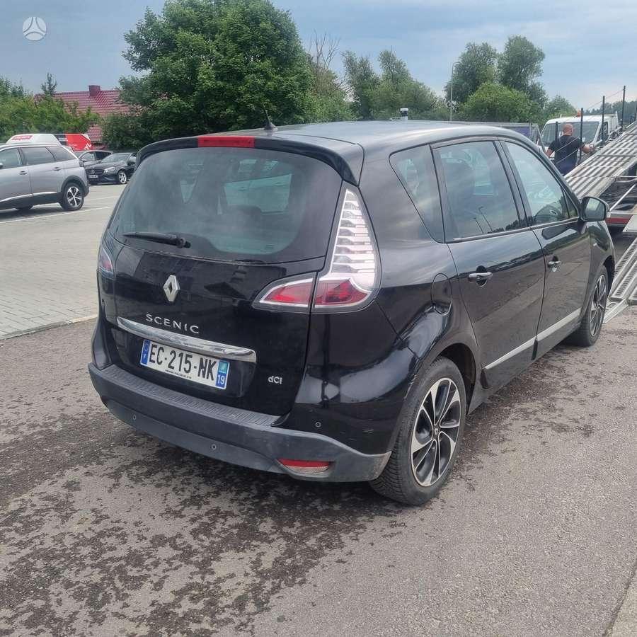 Black Renault Scenic 2016 in Taurage, with an engine capacity of 1.60 L and mileage of 412 thousand km for 2600 €, photo 4 on AUTOMOTO.COM.LV