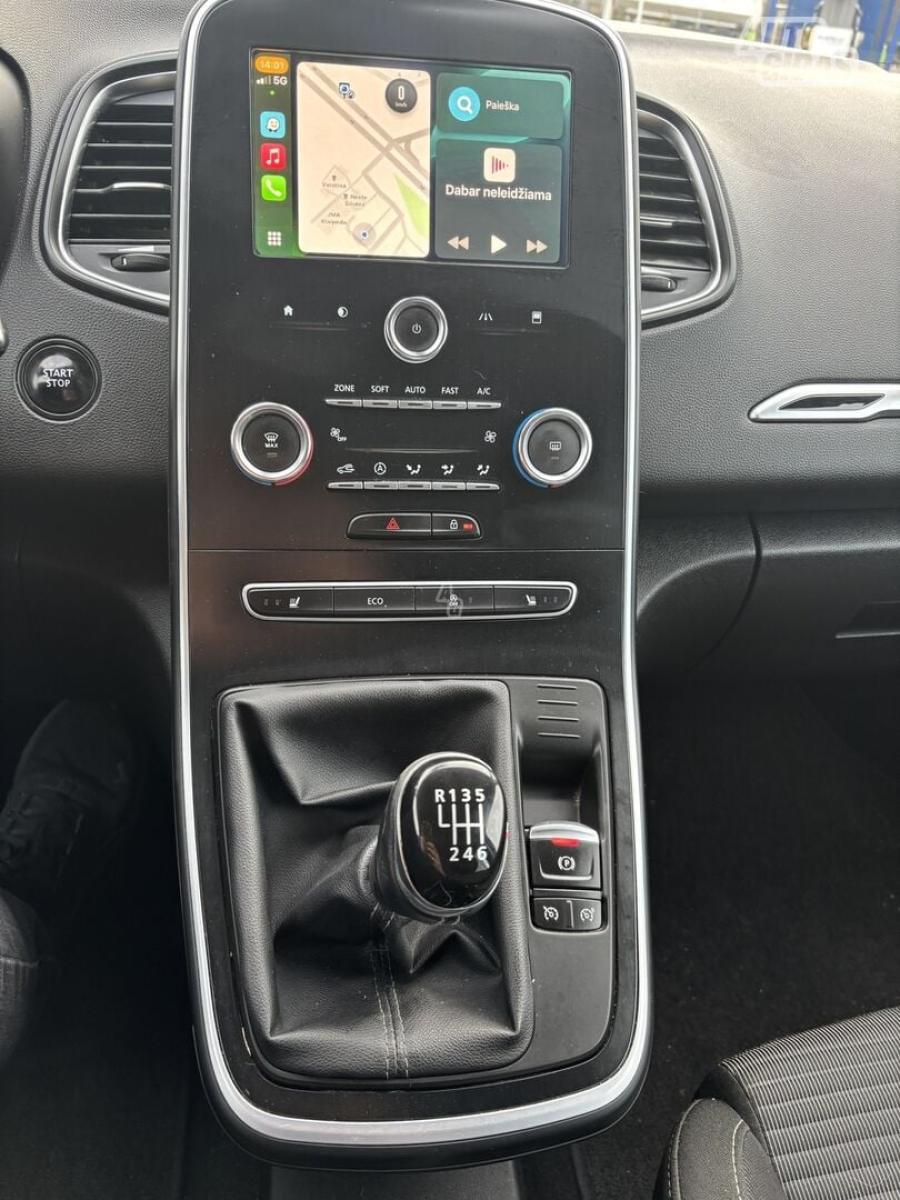 Black Renault Scenic 2018 in Klaipeda, with an engine capacity of 1.20 L and mileage of 189 thousand km for 5999 €, photo 11 on AUTOMOTO.COM.LV